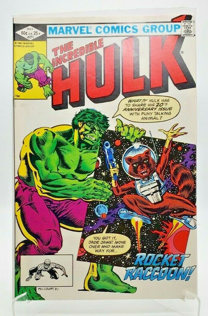 The Incredible Hulk #271 1st Rocket Raccoon! GOTG! Marvel Key Issue ...