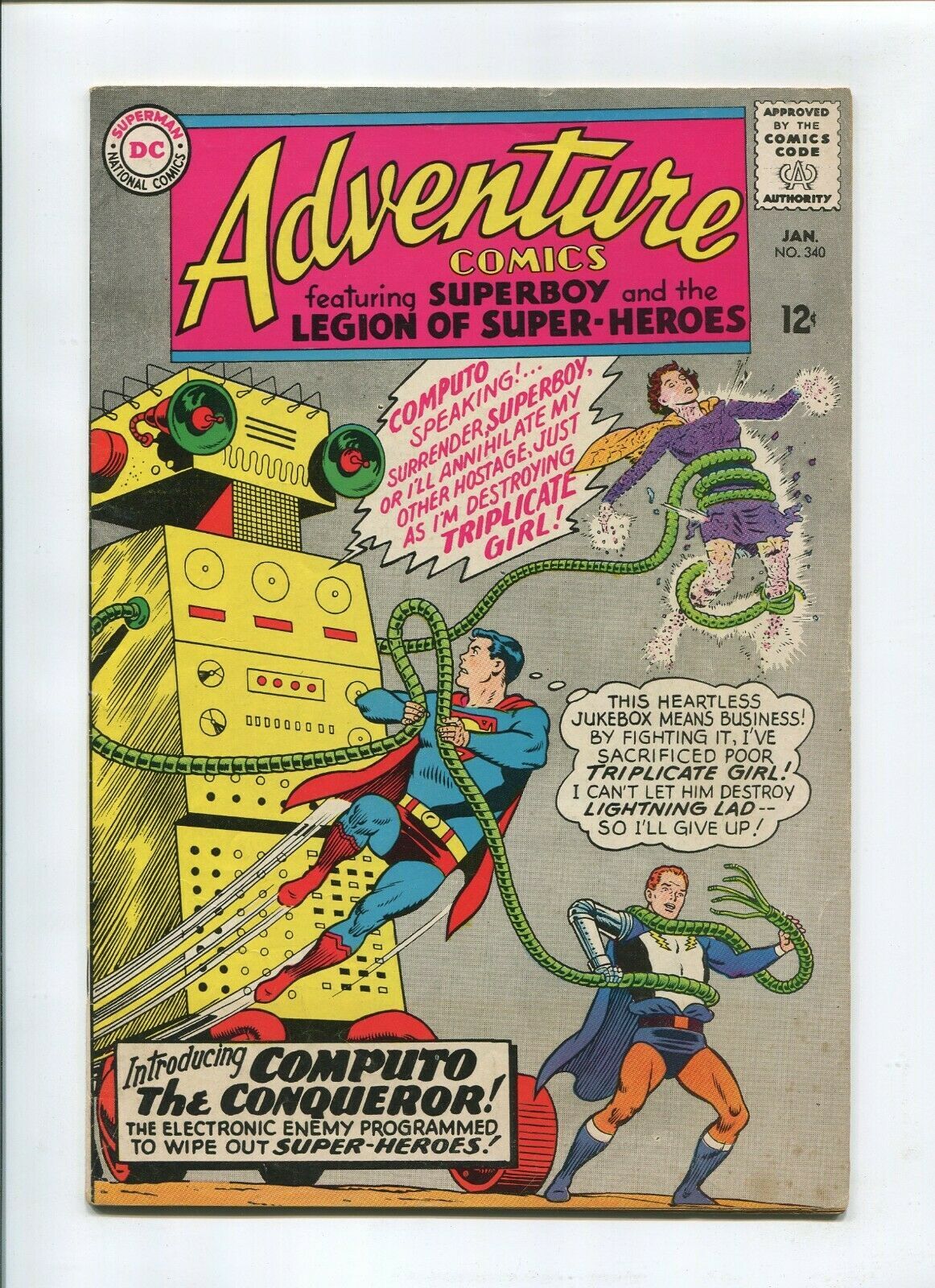 Adventure Comics #340 (5.0) *The Fisherman Collection* Computo the ...