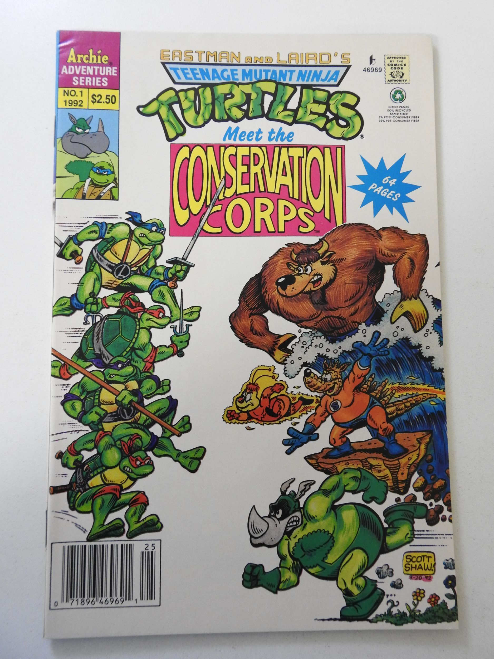 Teenage Mutant Ninja Turtles meet the Conservation Corps (1992) FN/VF ...