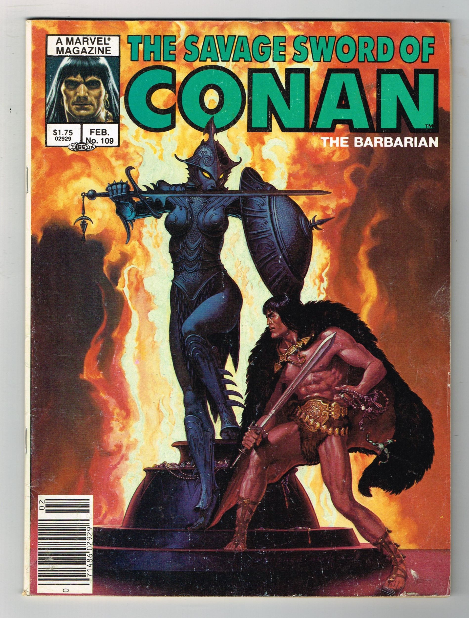 The Savage Sword of Conan The Barbarian #109 (1985) NEWSSTAND COPY ...