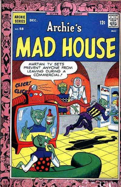 Archie's Madhouse #58 FN ; Archie | December 1967 Martian Aliens ...