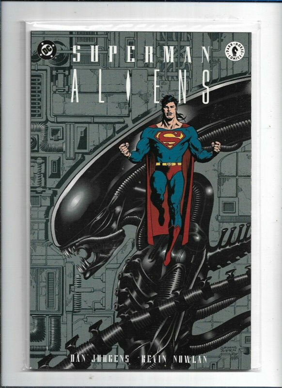 Superman Aliens #1 2 3 - DC Comics Dark Horse - Jurgens Nowlan - NM ...