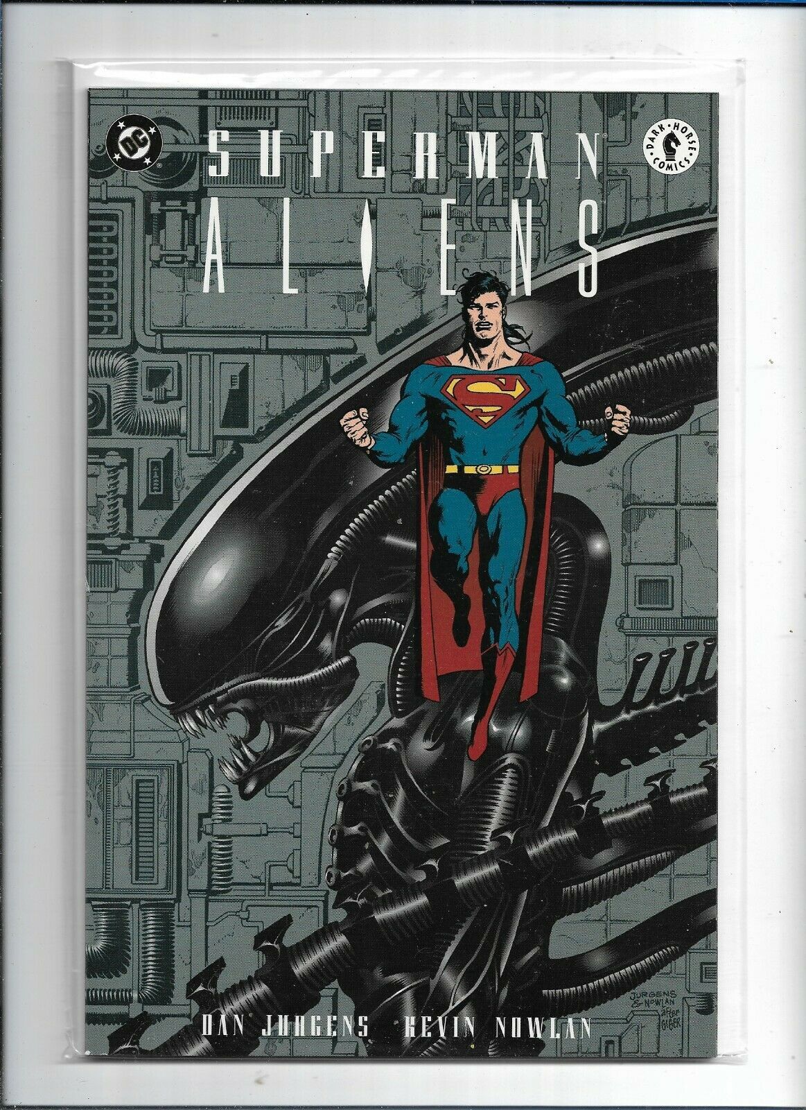 Superman Aliens #1 2 3 - DC Comics Dark Horse - Jurgens Nowlan - NM ...