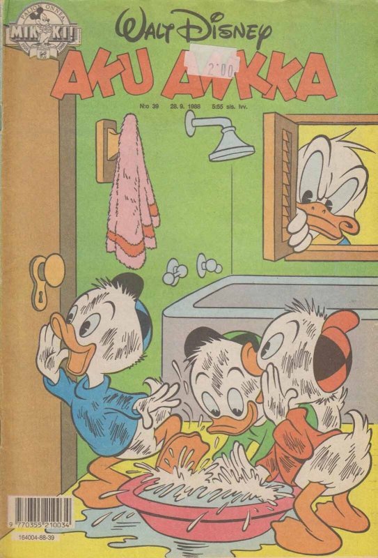 Walt Disney's Aku Ankka (1988) #39 VG; Sanoma | low grade comic - we ...