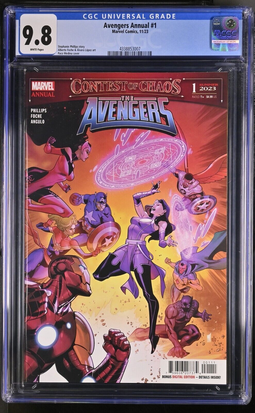 Avengers Annual #1 CGC 9.8 Paco Medina Cover A Marvel 2023 Contest of ...