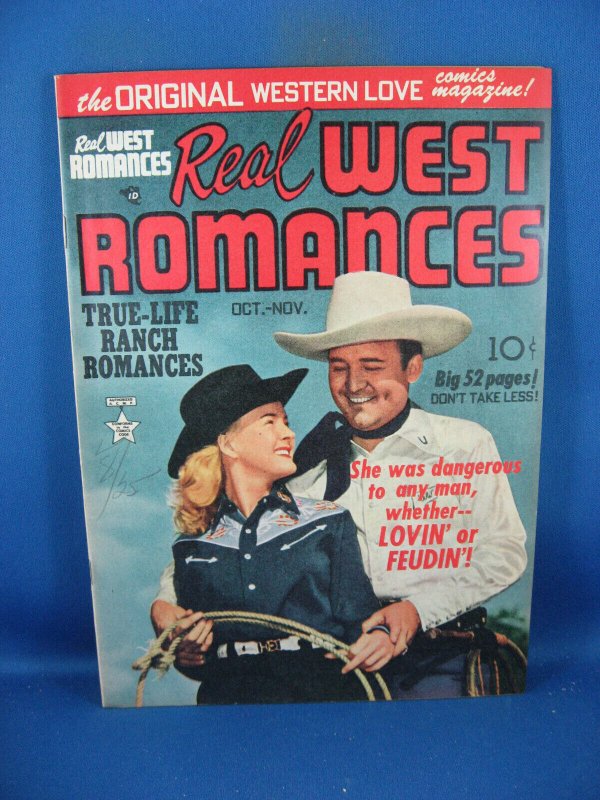 Real West Romances 4 VF Photo CVR Simon and Kirby 1949 | Comic Books ...