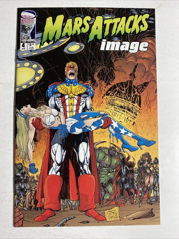 Mars Attacks Image Full Run 1-4 Spawn Savage Dragon Witchblade Gemini ...