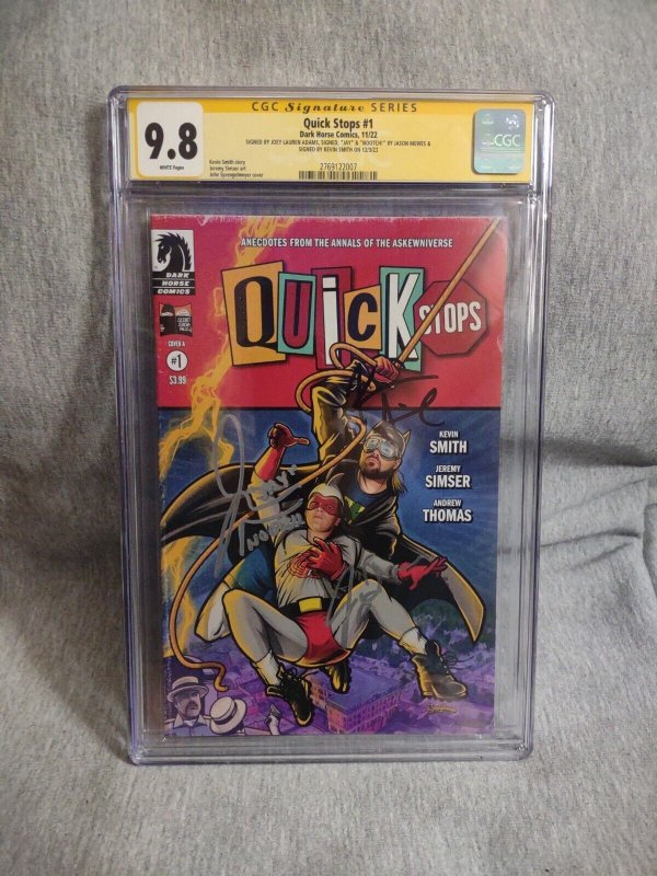 Quick Stops 1 Comic CGC 9.8 NM+ Signed Kevin Smith Jason Mewes Joey ...