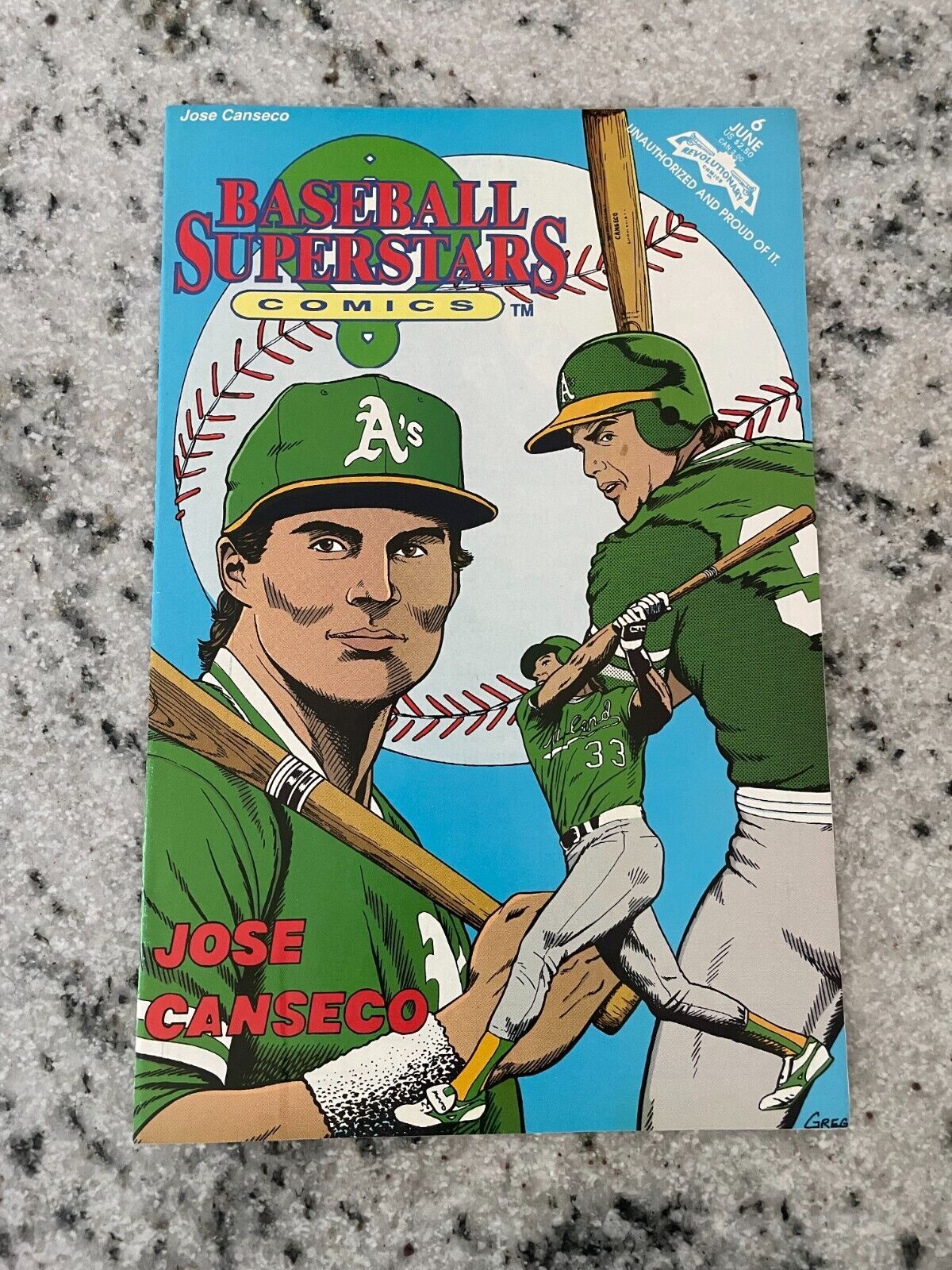 Baseball Superstars Comics # 6 NM Revolutionary Comic Book JOSE CANSECO ...