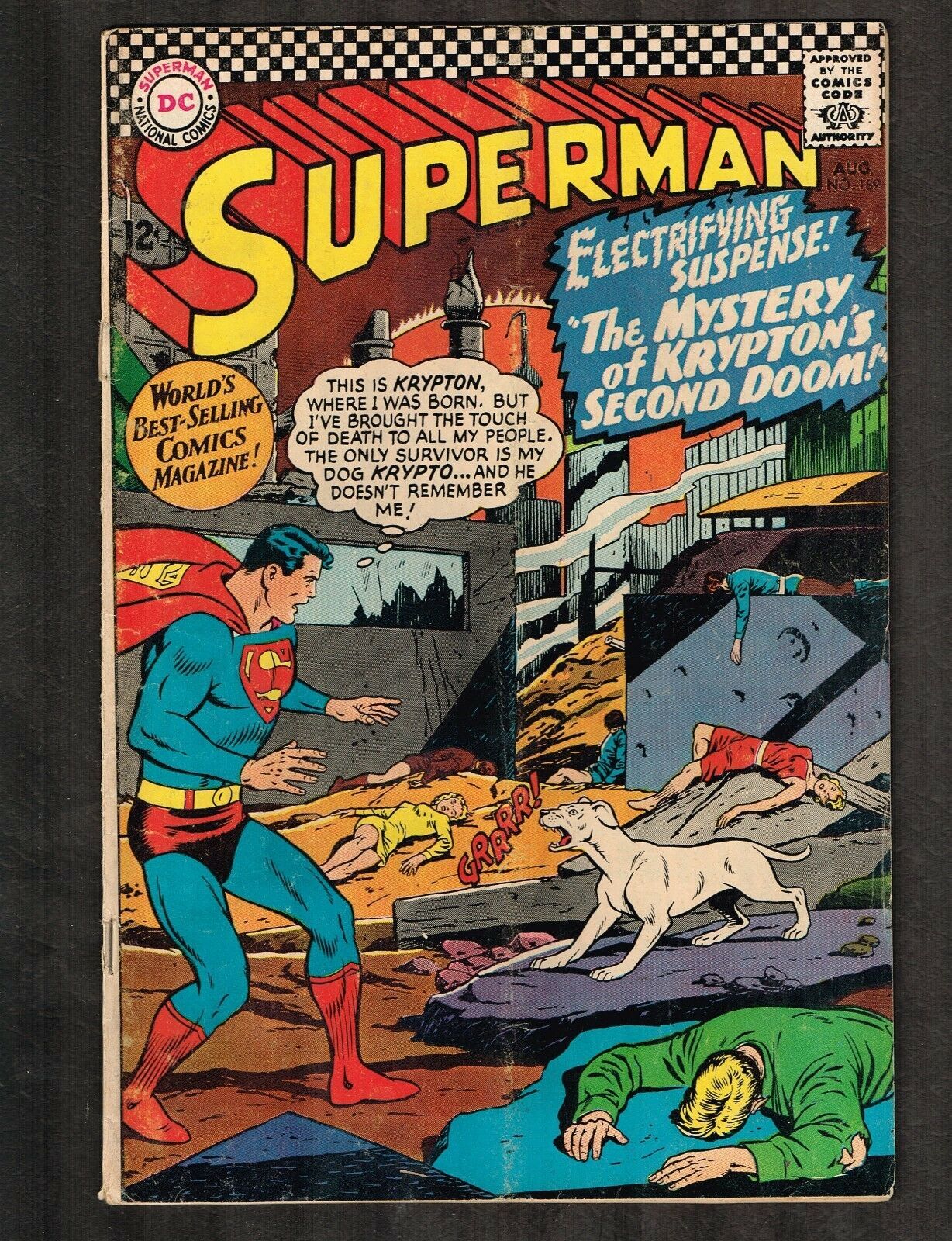 Superman #189 ~ Krypton Lives Again ~ 1966 (3.5/4.0) WH | International ...