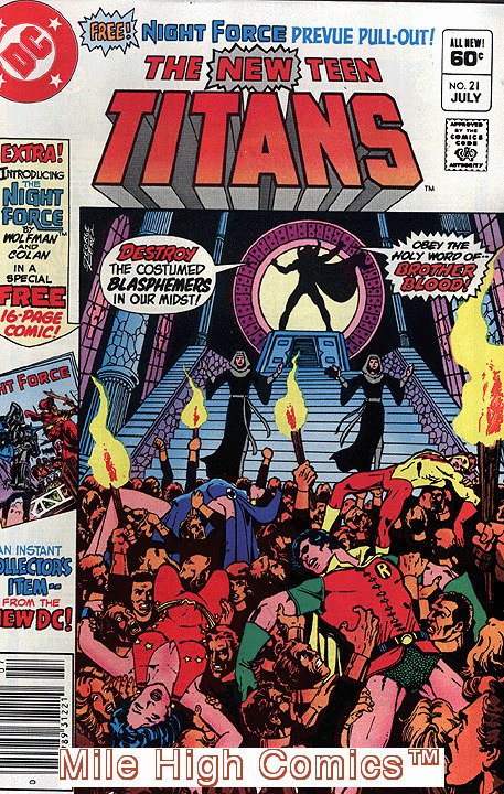 TEEN TITANS (1980 Series) (DC) #21 NEWSSTAND Fair Comics Book | Comic ...