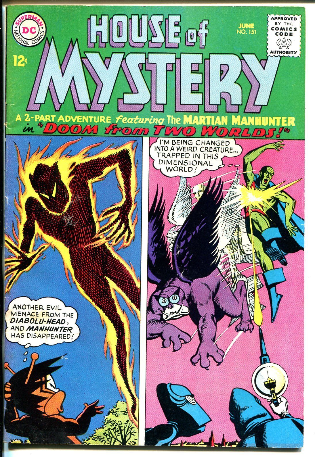 House of Mystery #151 1965-DC-Martian Manhunter-sci-fi thrills-VG/FN ...