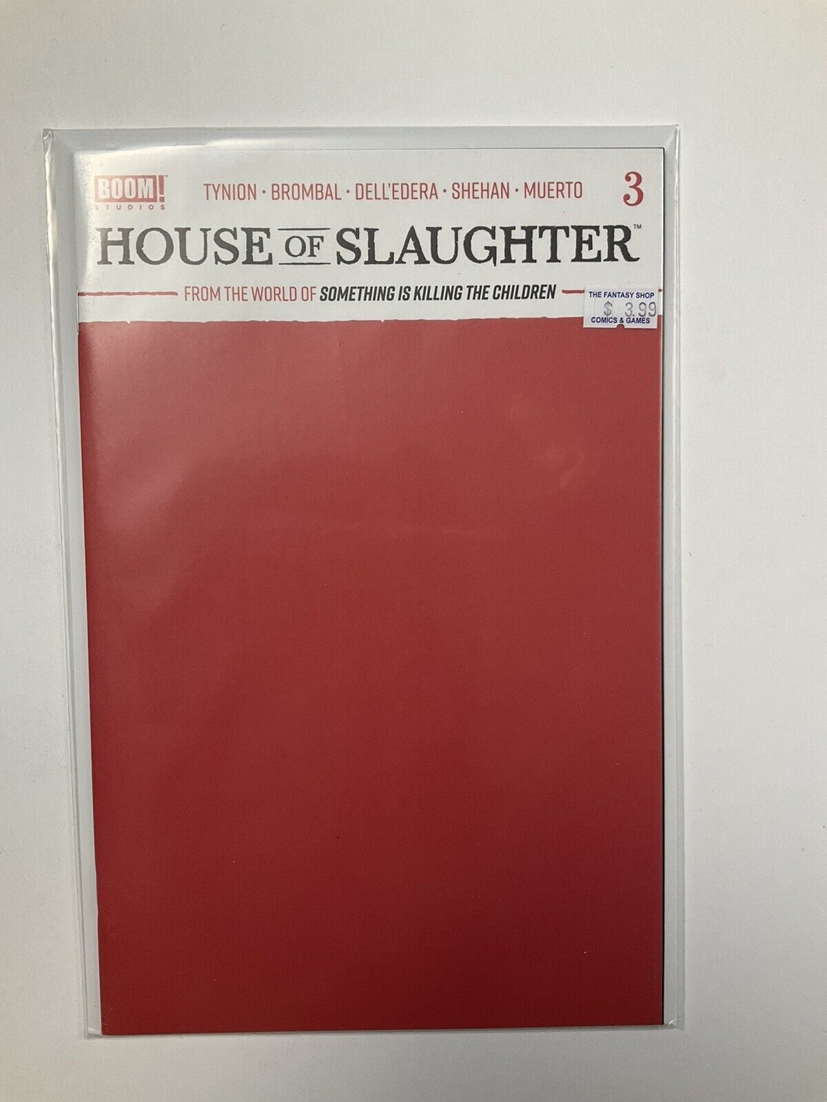 House of Slaughter 3 NM Near Mint RED Sketch Variant Boom | Comic Books ...