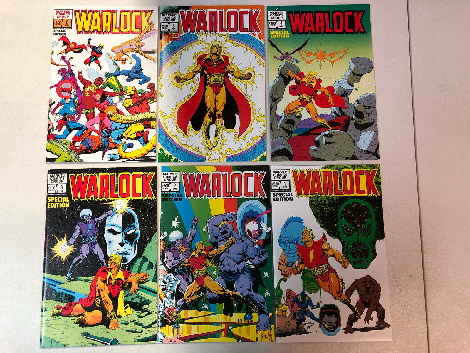 Warlock Special Edition #1-6 NM Complete Set collects Jim Starlin’s ‘70 ...