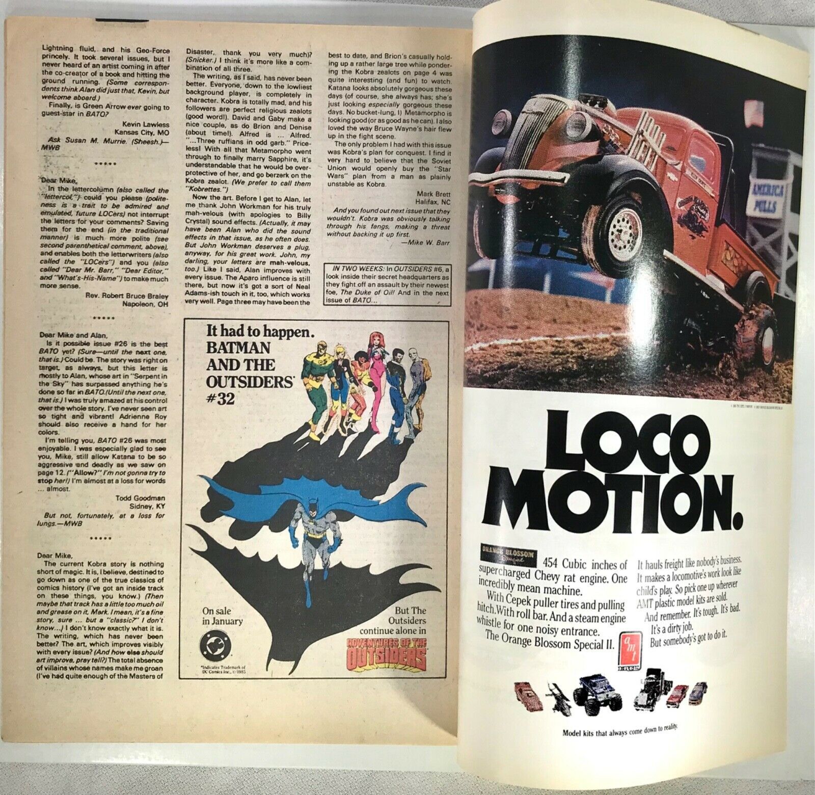 BATMAN AND THE OUTSIDERS Comic Issue 31 — Looker Part 4 — 1986 DC ...