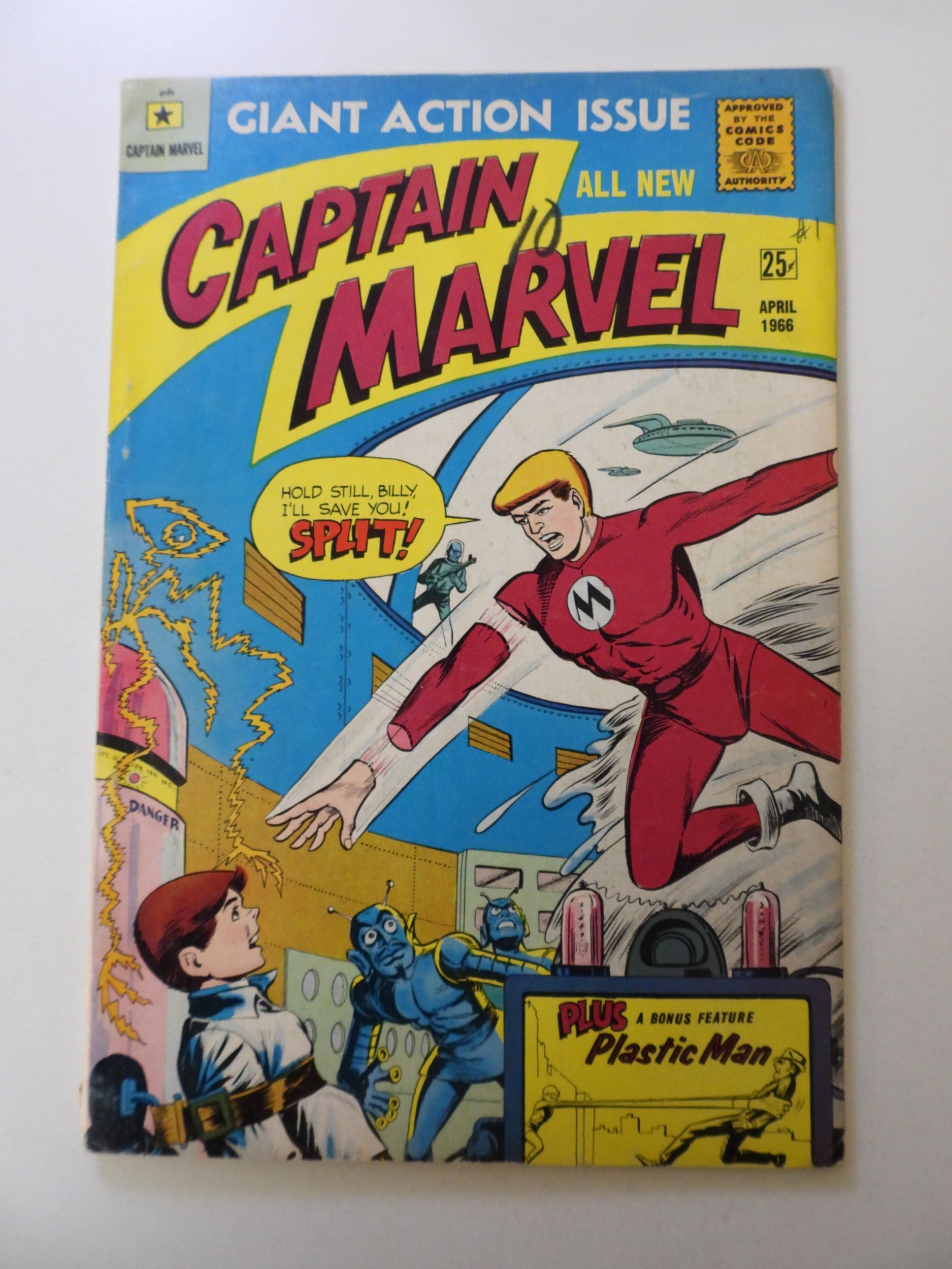 Captain Marvel #1 (1966) FN condition "writing front cover" | Comic ...
