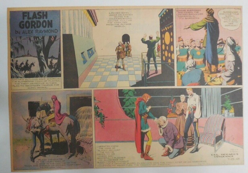 Flash Gordon Sunday by Alex Raymond from 7/25/1943 Half Page Size ...