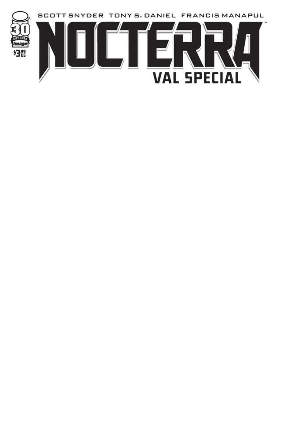 Nocterra Special Val (One-Shot) Cover E Blank Sketch (Mature) | Comic ...