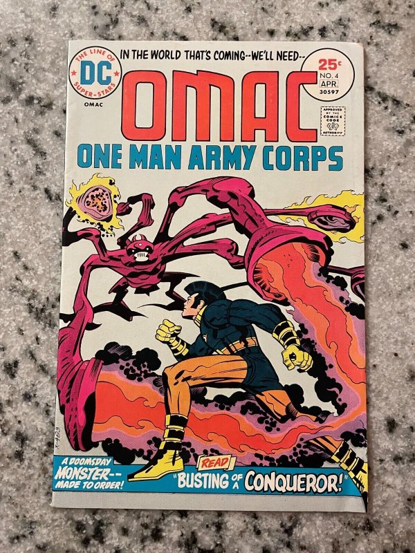 OMAC # 4 NM- DC Bronze Age Comic Book Jack Kirby Series Fourth World ...