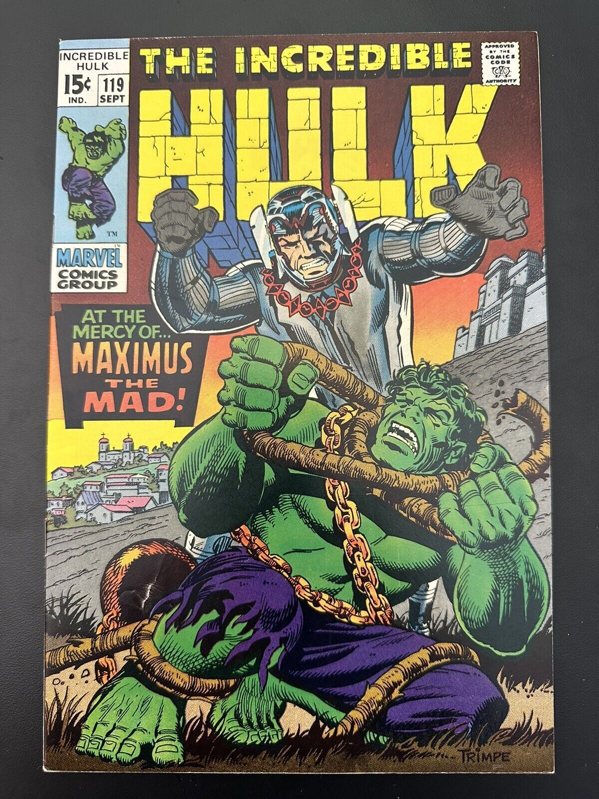 Incredible Hulk #119 VF (Herb Trimpe Art) Maximus the Mad! (Marvel 1969 ...