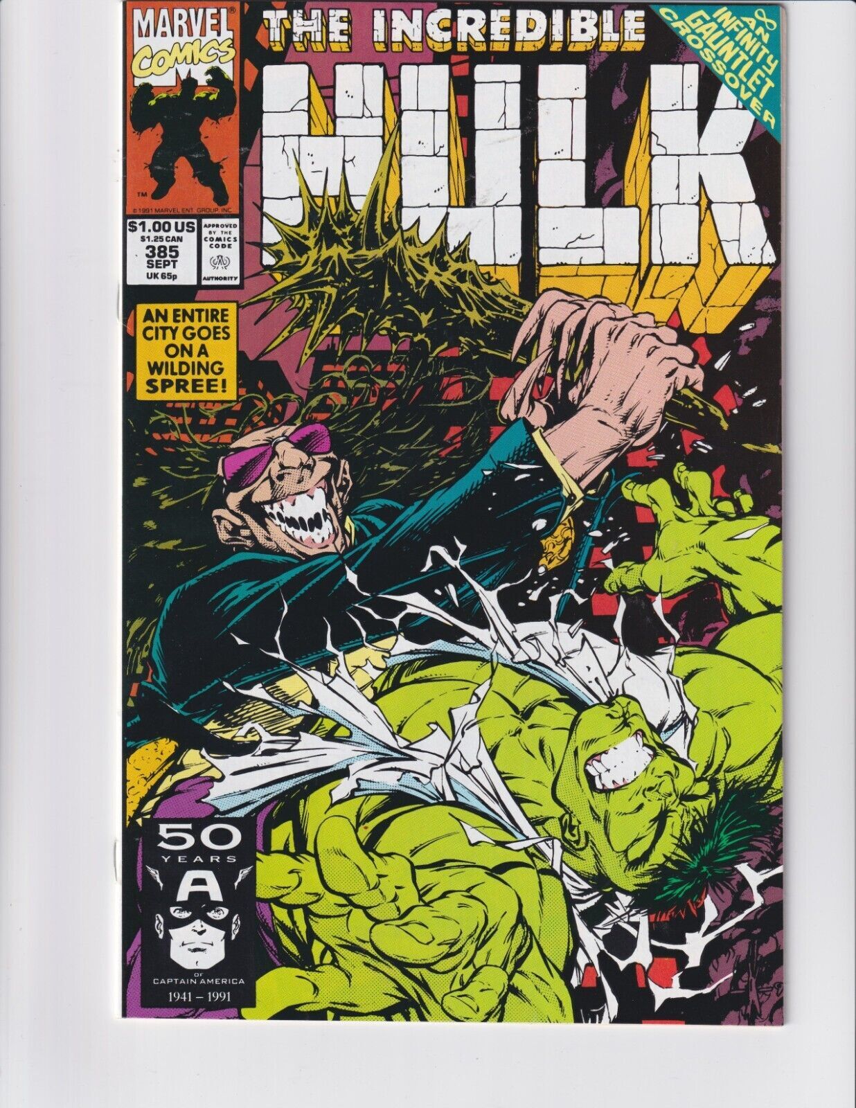 Marvel The Incredible Hulk Vol 1 #385 Comic Book | Comic Books - Copper ...