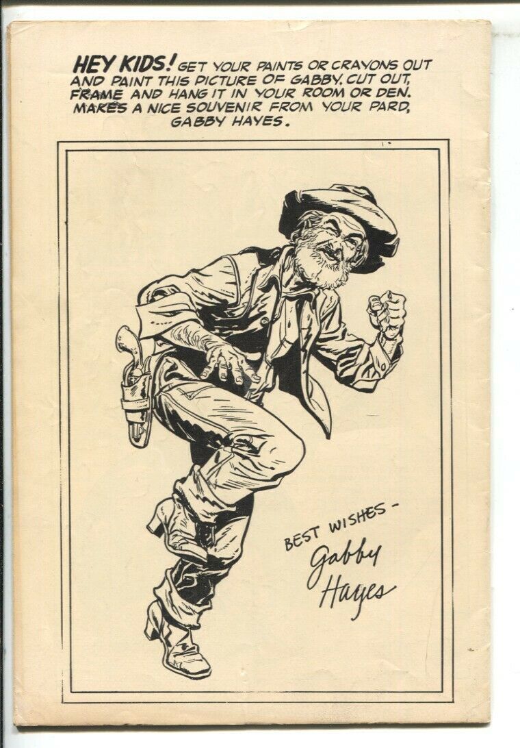 Gabby Hayes #54 1958-Photo cover-Famous B-Western film star-Gabby ...