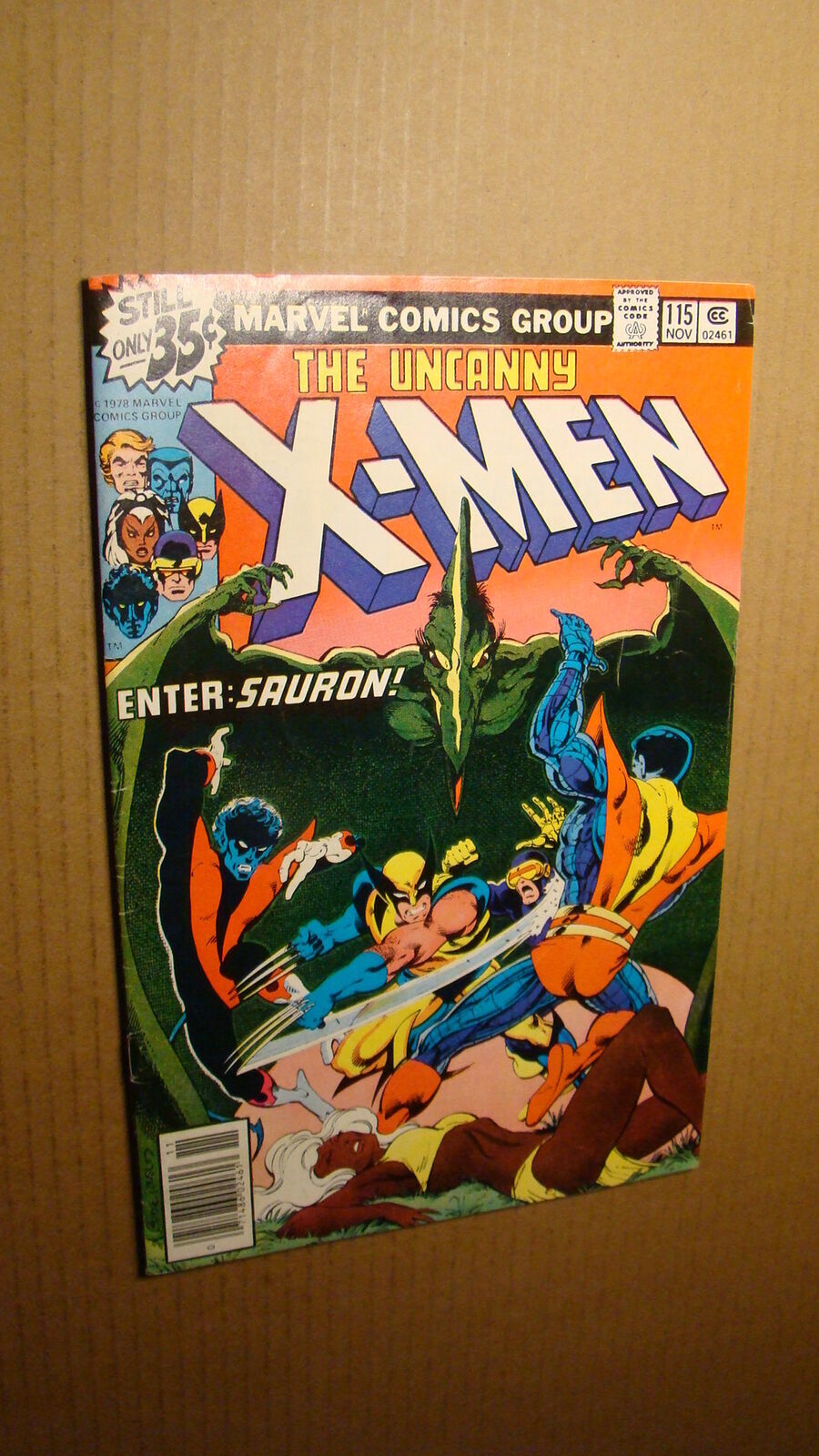 X-Men 115 *Nice* VS Sauron Ka-Zar Zabu 1978 Byrne ART Js65 | Comic ...