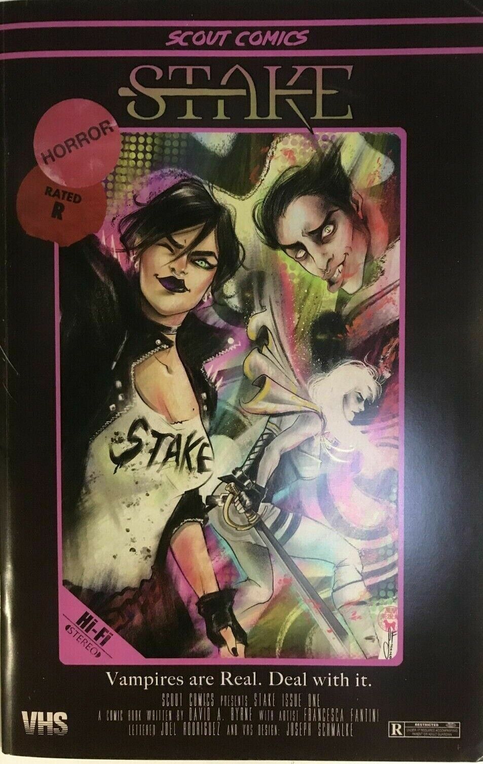Stake #1 Fantini & Schmalke Secret VHS Variant Scout Comics 2021 Eb103 ...