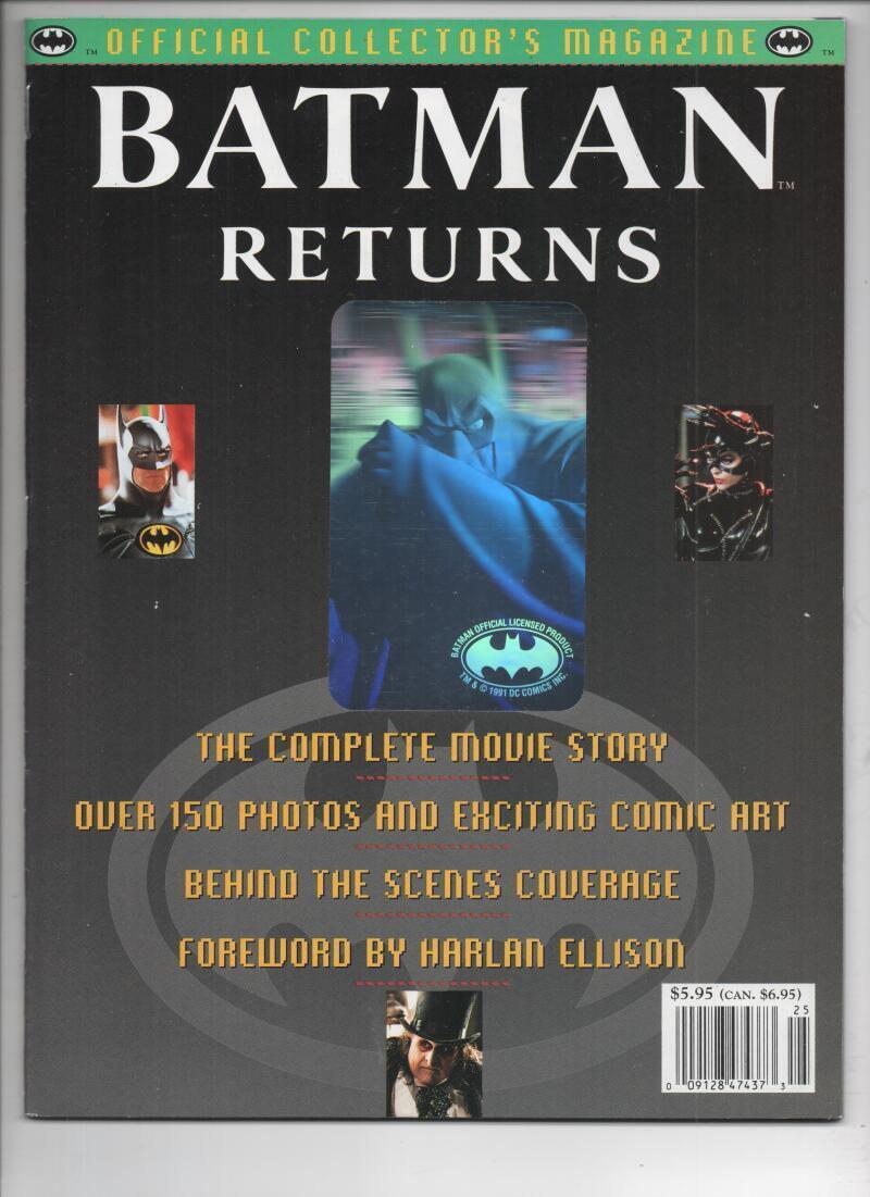 Batman Returns Official Collector's Magazine , VF/NM, Hologram on Cv ...