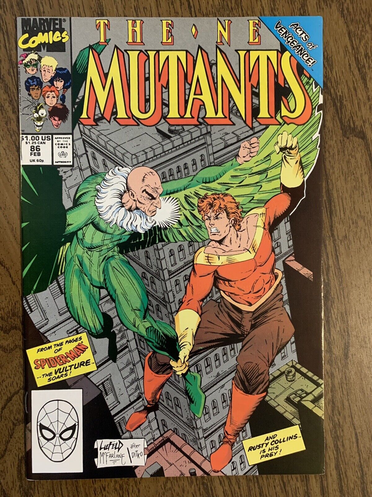 New Mutants #86 NM 1st Brief APP Cable! Todd McFarlane Cover! MCU ...