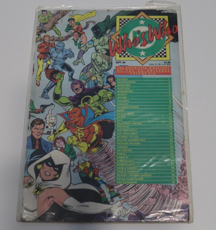 Who's Who: The Definitive Directory of the DC Universe #19 1986 DC ...