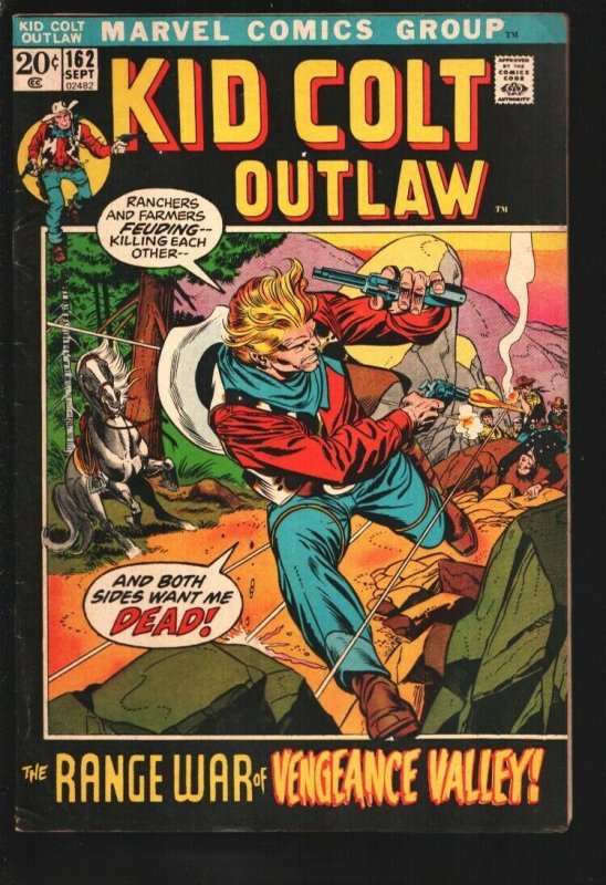 Kid Colt Outlaw #134 1967-Marvel-Stan Lee & Denny O'Neil issue-Herb ...