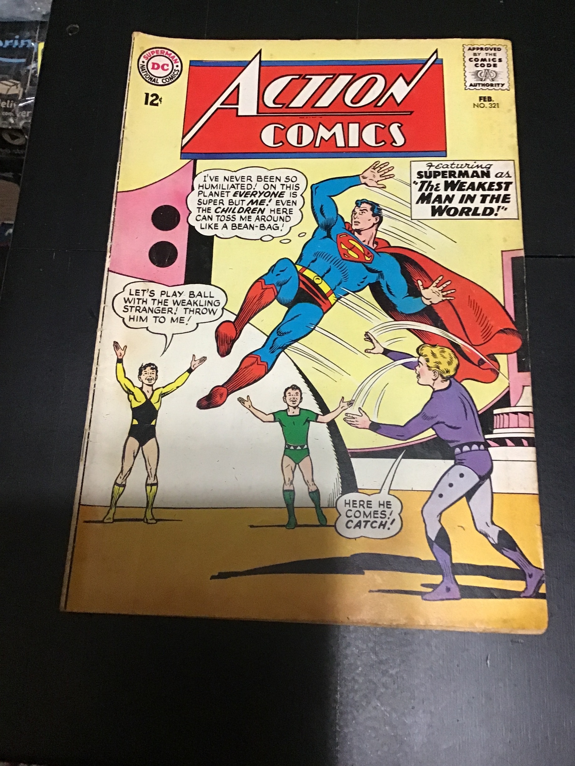 Action Comics #321 (1965) Weakest man on earth Supergirl/Super-Horse ...