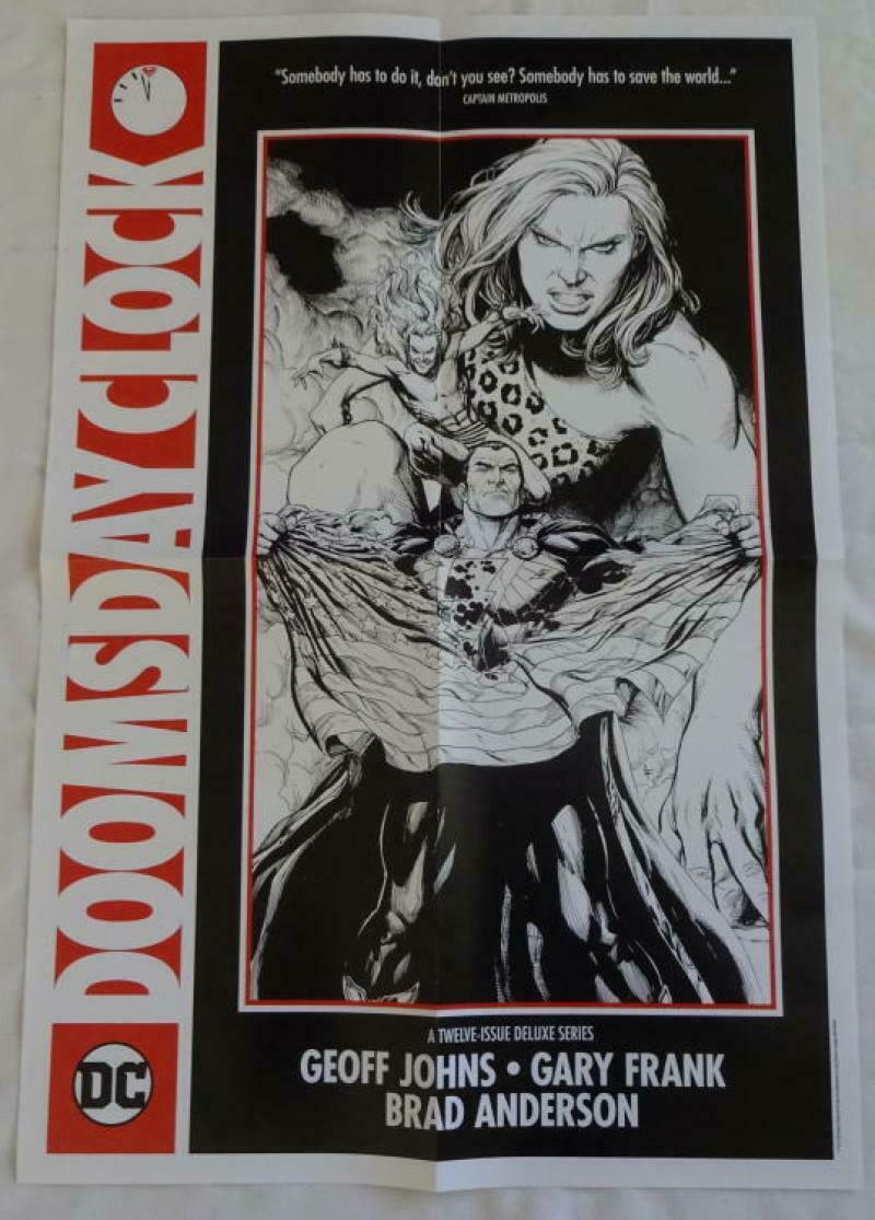 DOOMSDAY CLOCK Promo Poster , 15 x 22, 2018, DC, BLACK ADAM Unused 063 ...