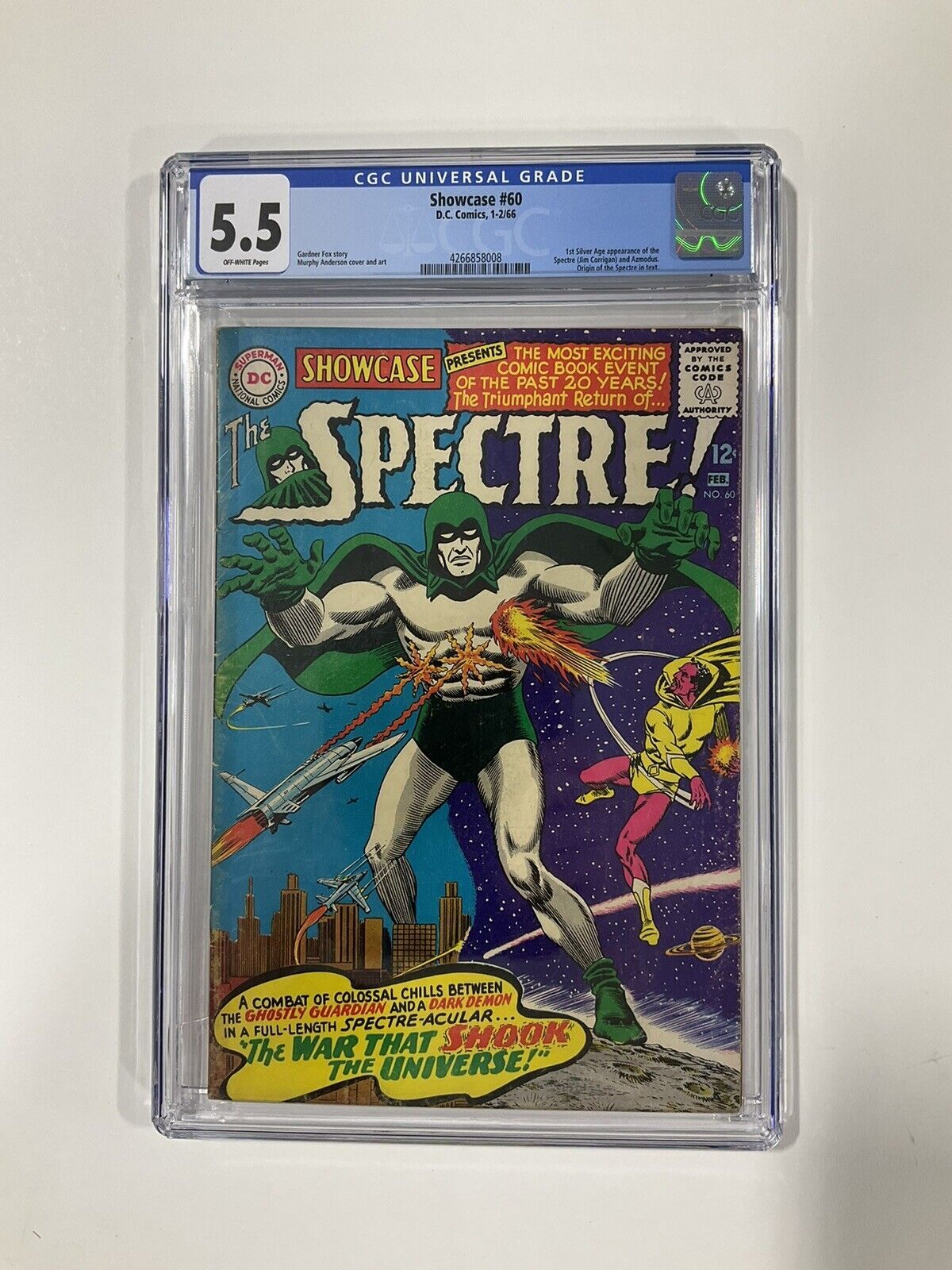 Showcase 60 CGC 5.5 Off White 1966 DC Comics | Comic Books - Silver Age ...