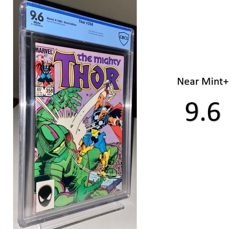 Thor #358 - Key Comic and Death of Megatak! - CBCS 9.6 - Brand New Slab ...