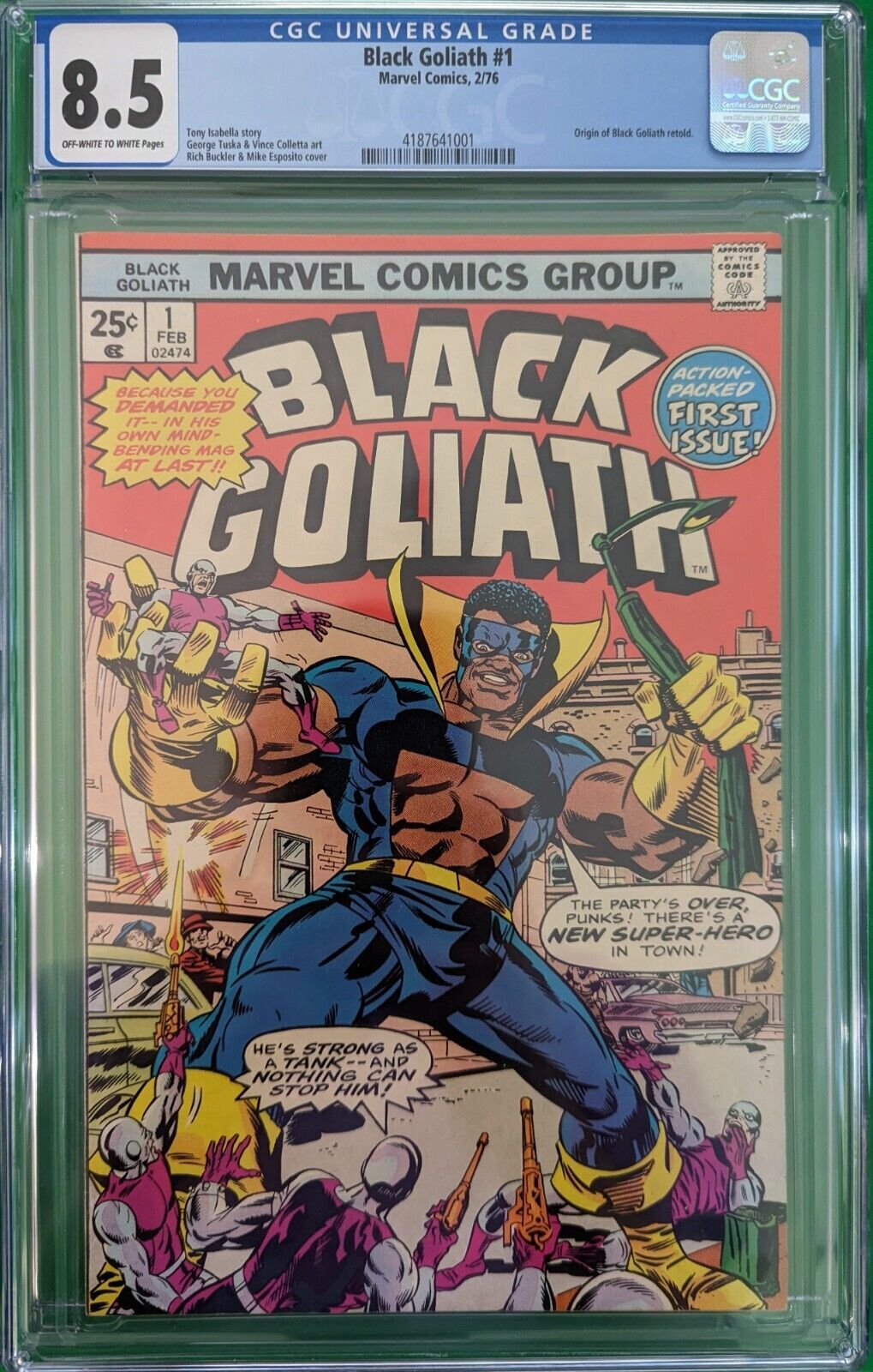 Black Goliath #1 Marvel 1976 Origin of Black Goliath Bronze Age CGC 8.5 ...