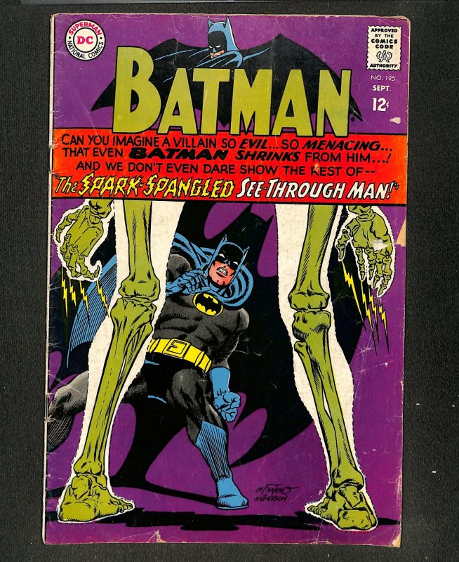 Batman #195 1st Appearance of Bag O' Bones (Ned Creegan)! 1967! | Full ...