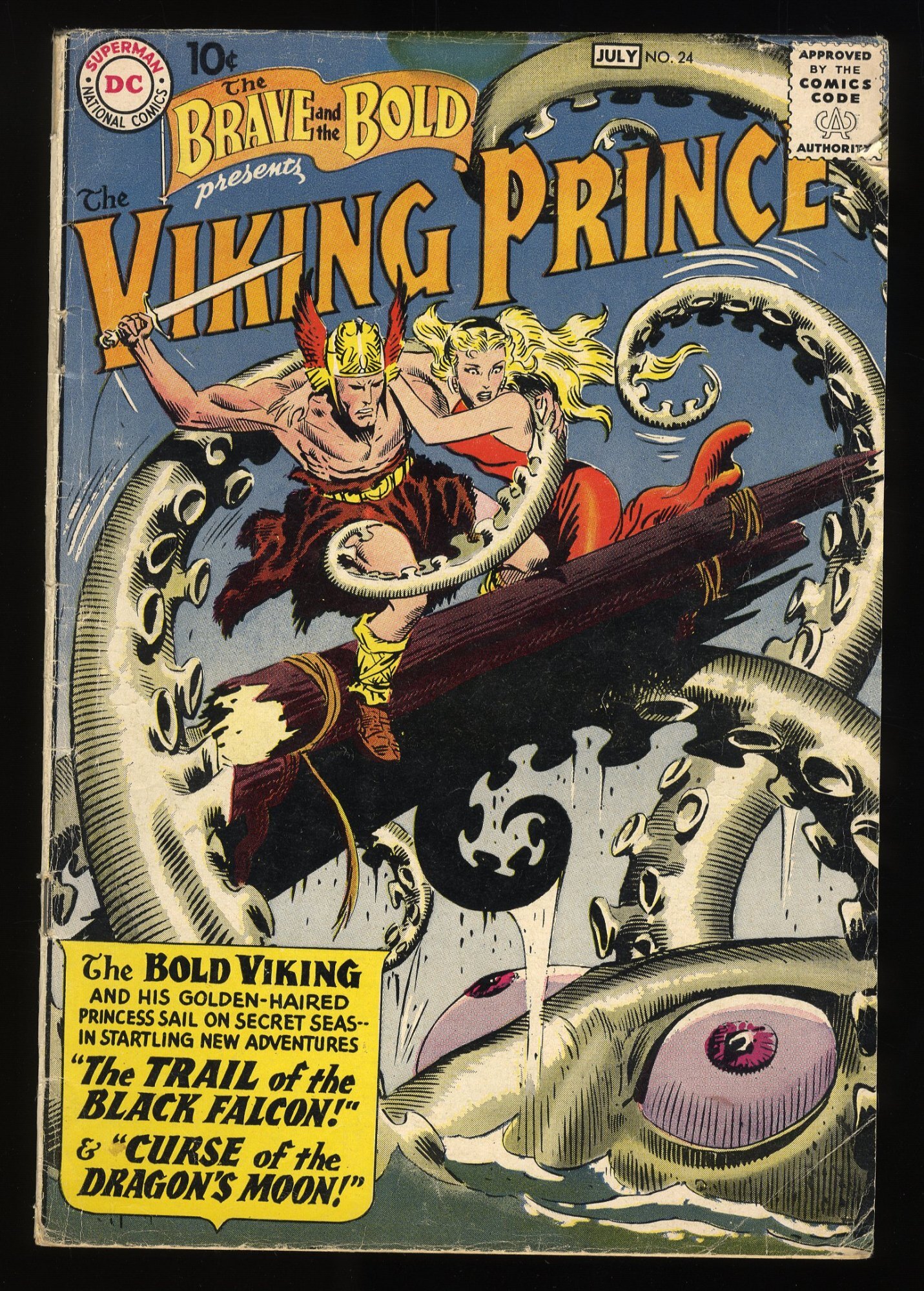 Brave And The Bold #24 VG- 3.5 Joe Kubert Cover Art! Viking Prince ...