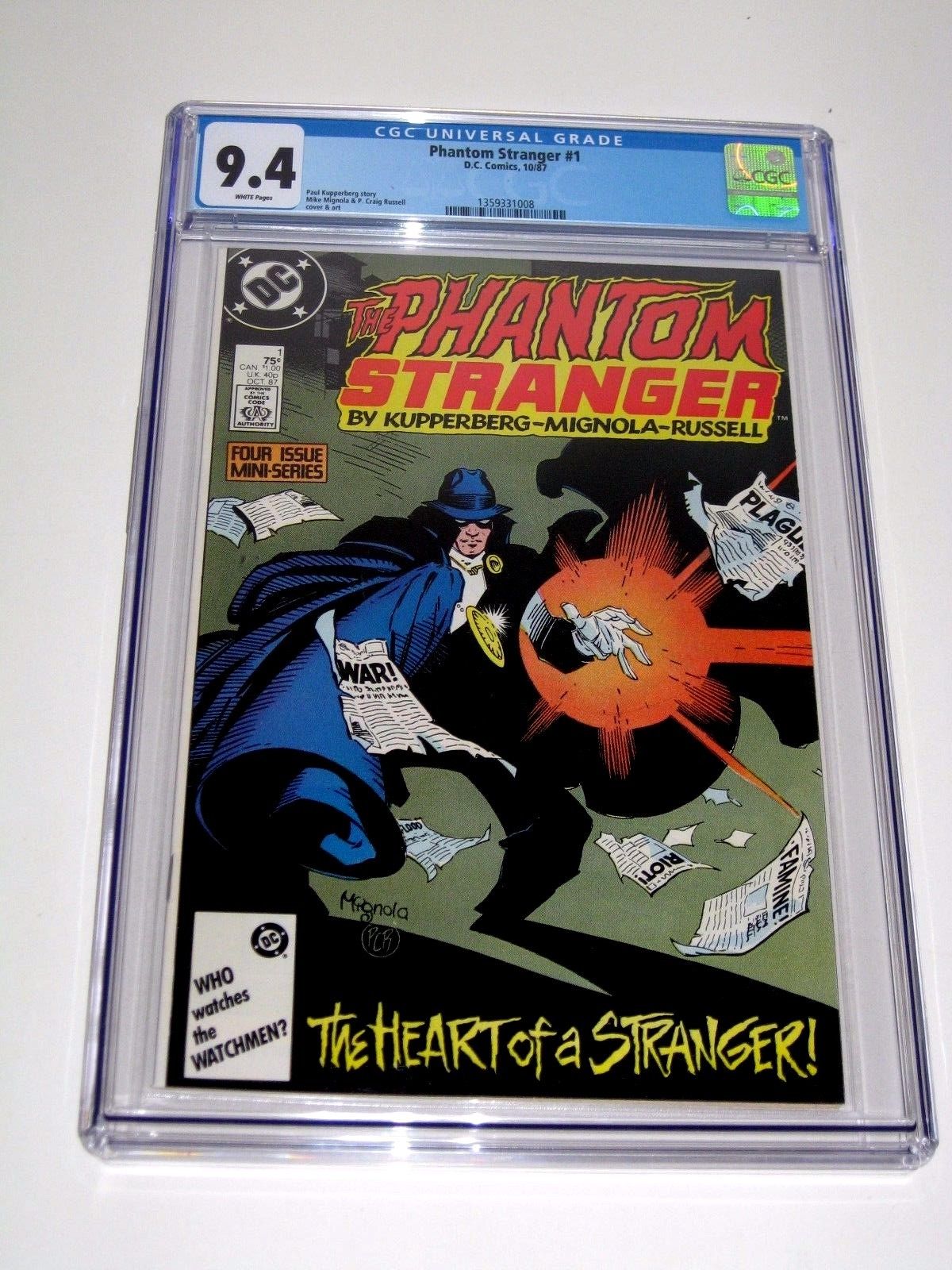 The Phantom Stranger #1 (Oct 1987, DC) CGC Rated 9.4 | Comic Books ...