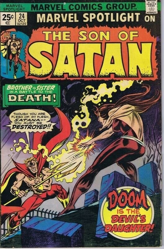 Marvel Spotlight #24 ORIGINAL Vintage 1975 Marvel Comics Son of Satan ...