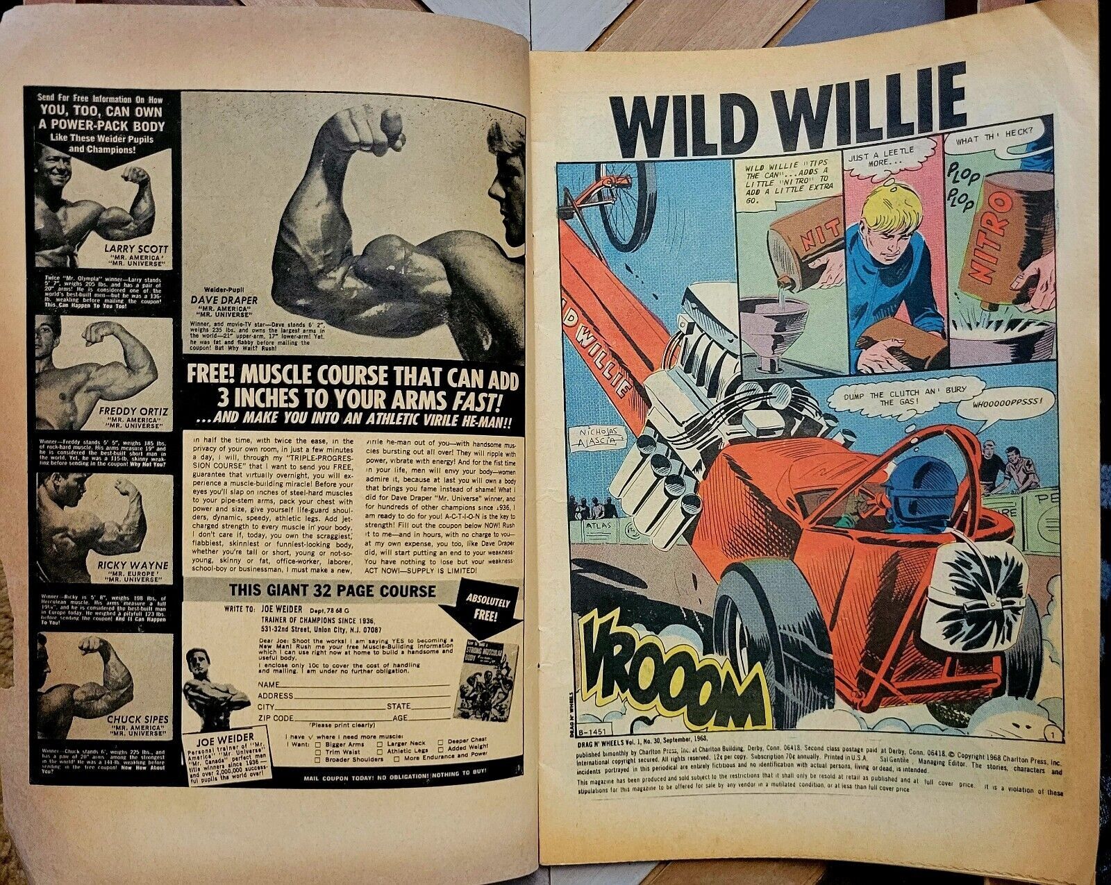 DRAG N' WHEELS #30-31 (Charlton 1968) SCOT JACKSON / Jack Keller Art ...