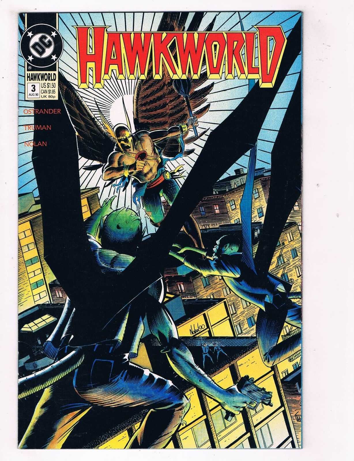 Hawkworld #3 VF DC Comics Comic Book Ostrander JLA Aug 1990 DE39 AD12 ...