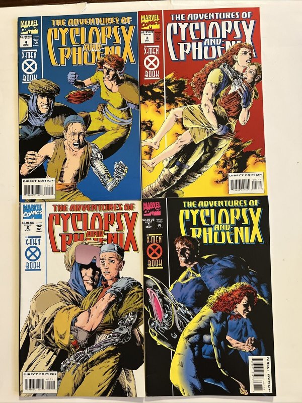 Adventures of Cyclops and Phoenix Complete Set Run Lot 1-4 Some Wear ...