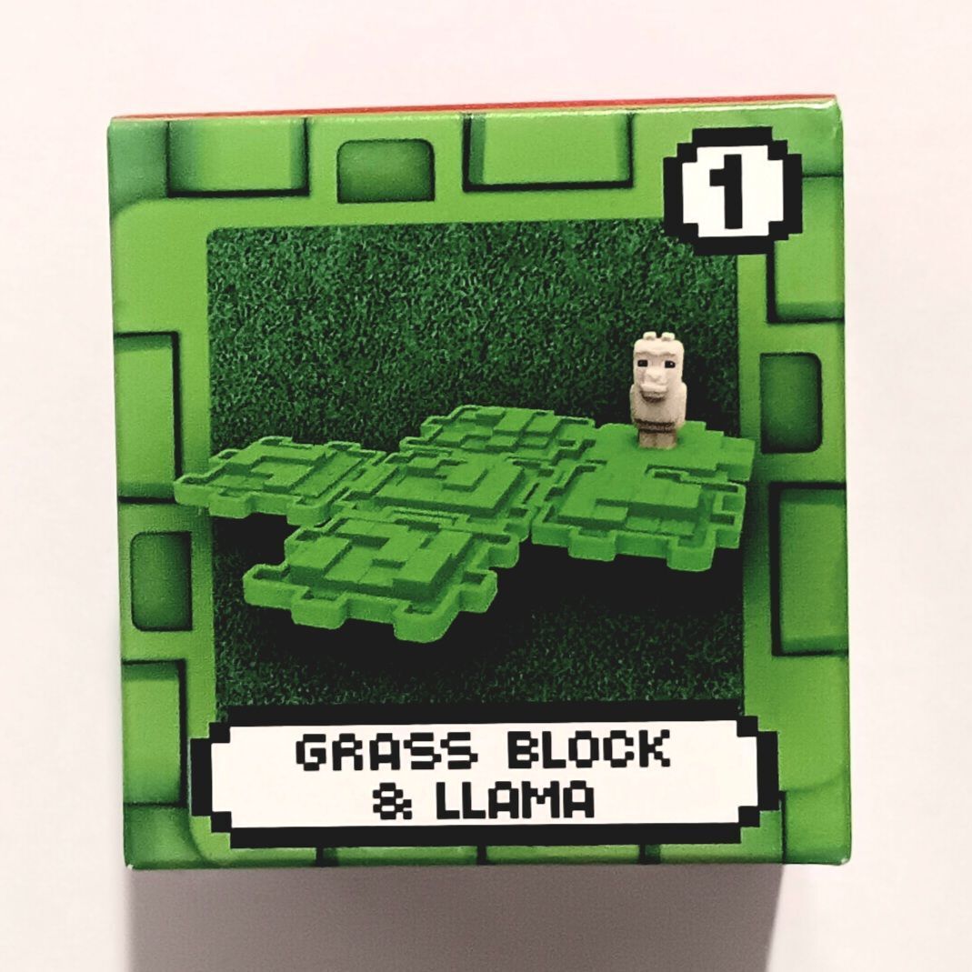 Grass Block & Llama #01 | Minecraft Expandable TOY | Mcdonalds 2025 ...