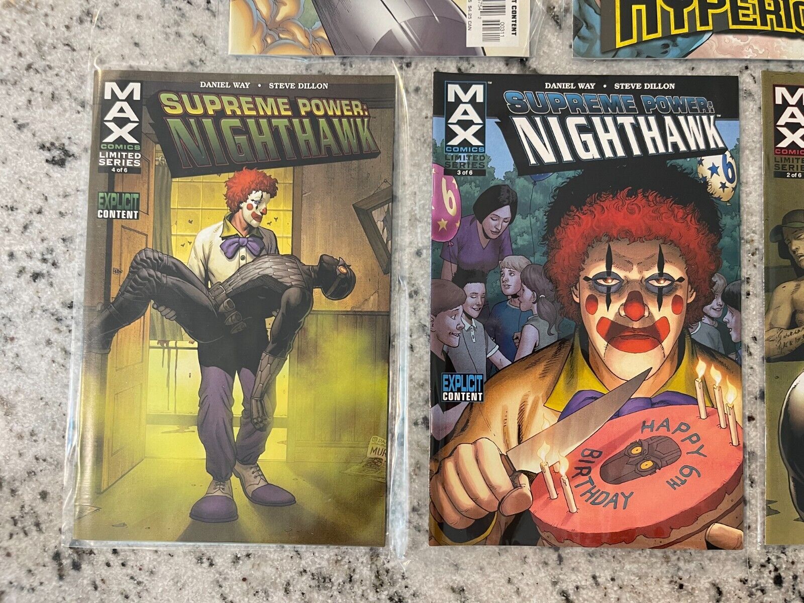 7 Marvel Comic Books Supreme Power Nighthawk # 1 2 3 4 + Hyperion # 1 2 ...