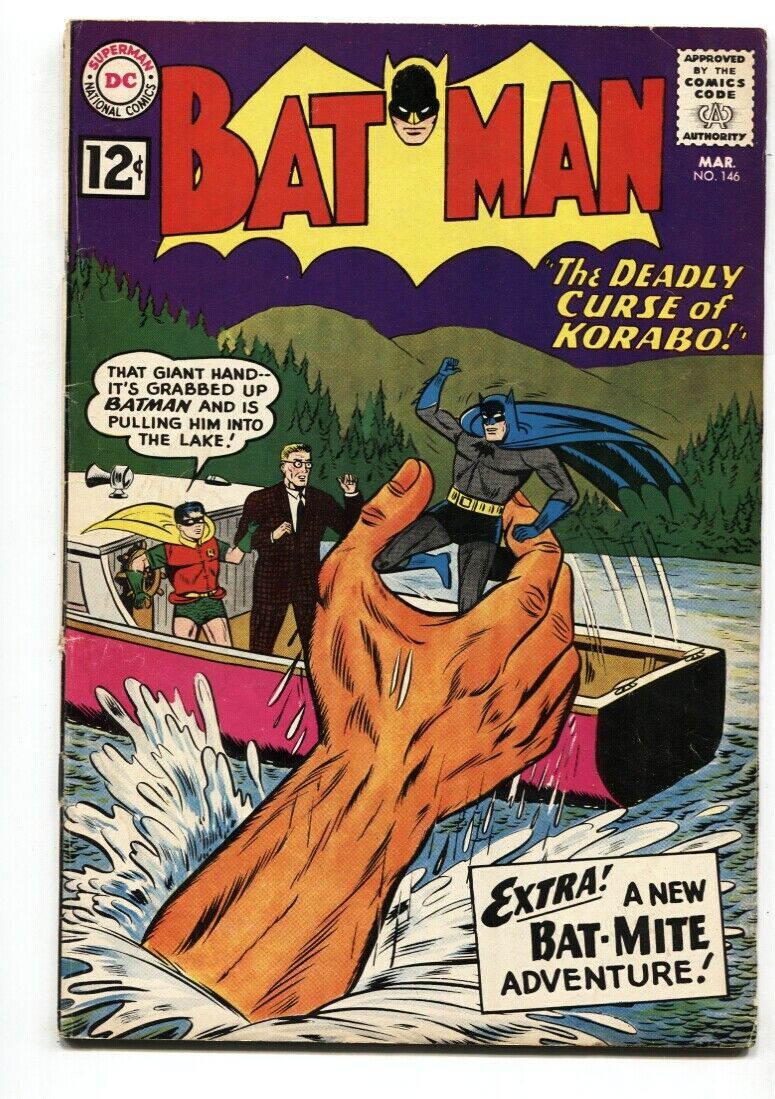 Batman Comics #146 comic book 1962- Bat-Mite- DC Comics- Silver Age VG ...