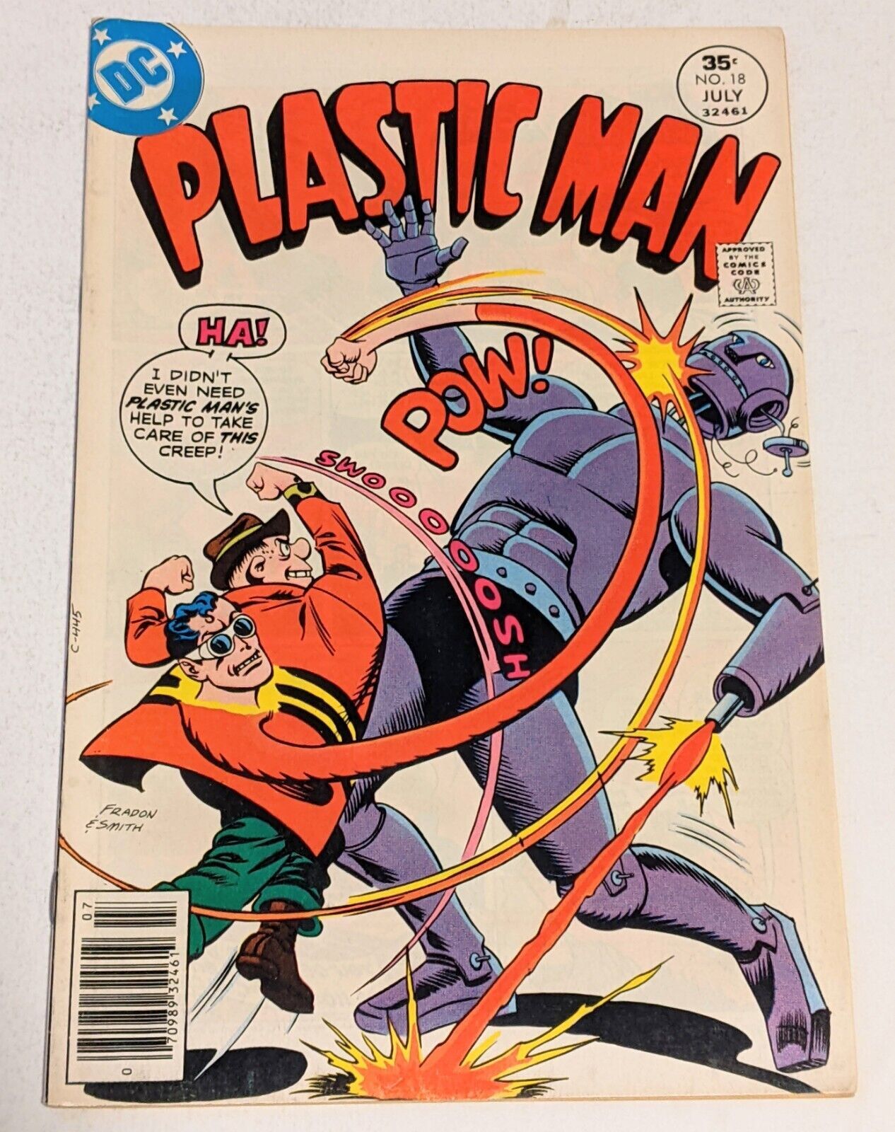 Plastic Man #18 (Jul 1977, DC) FN 6.0 Ramona Fradon cover and art ...