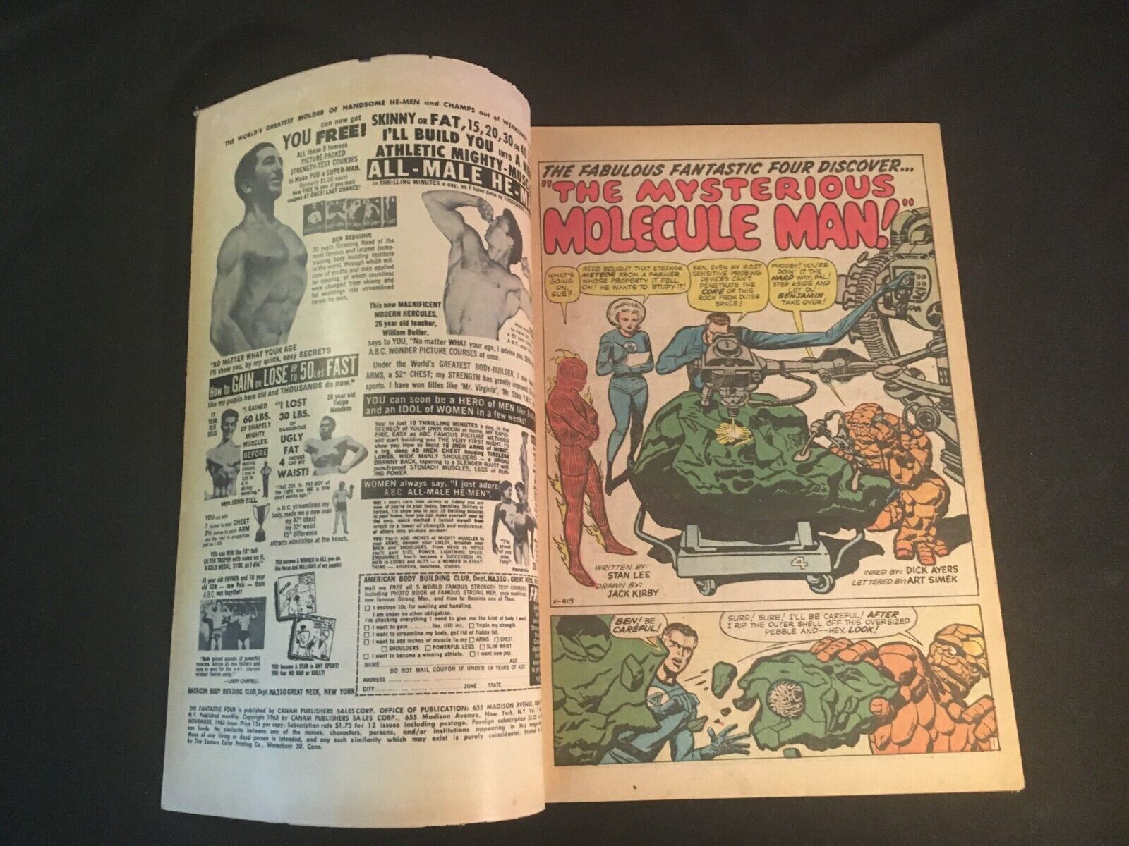 THE FANTASTIC FOUR #20 First Molecule Man, VG Condition | Comic Books ...