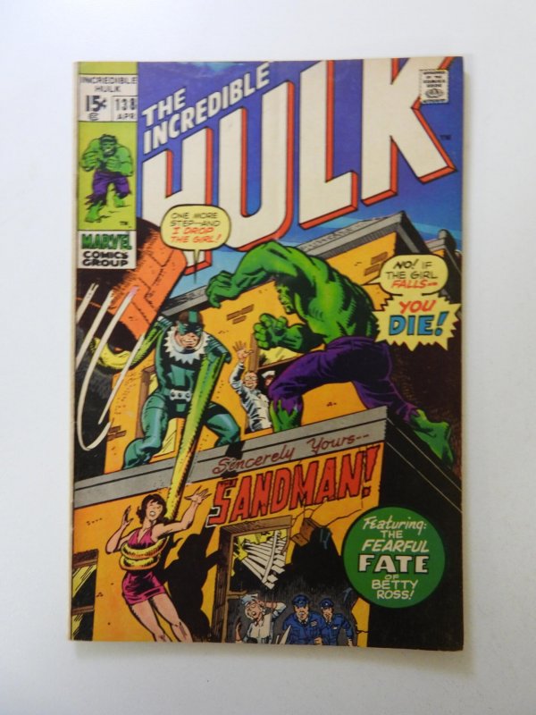 The Incredible Hulk #138 (1971) VG condition "moisture damage" | Comic ...